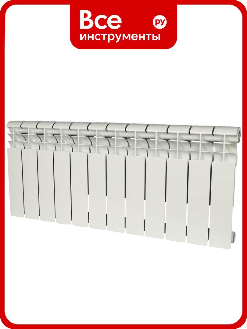 Биметаллический радиатор ROMMER Profi BM 350 BI350-80-80-130 12 секций RAL9016 86633
