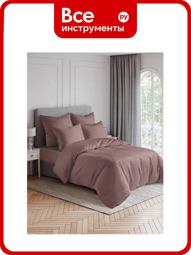 Простыня EDELSON TENCEL 90x200x30 cм EPT-090 мокко