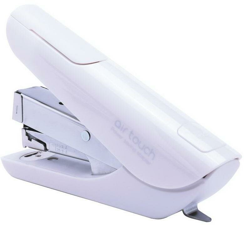 Степлер Kw-Trio 0556A-WHT Half strip Air touch 24/6 24/8 26/6 26/8 (40листов) белый 100скоб пластик коробка