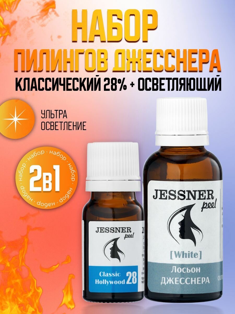 Trend Cosmetics Набор 2в1: Пилинг Джесснера 28% 10мл+Лосьон "White"