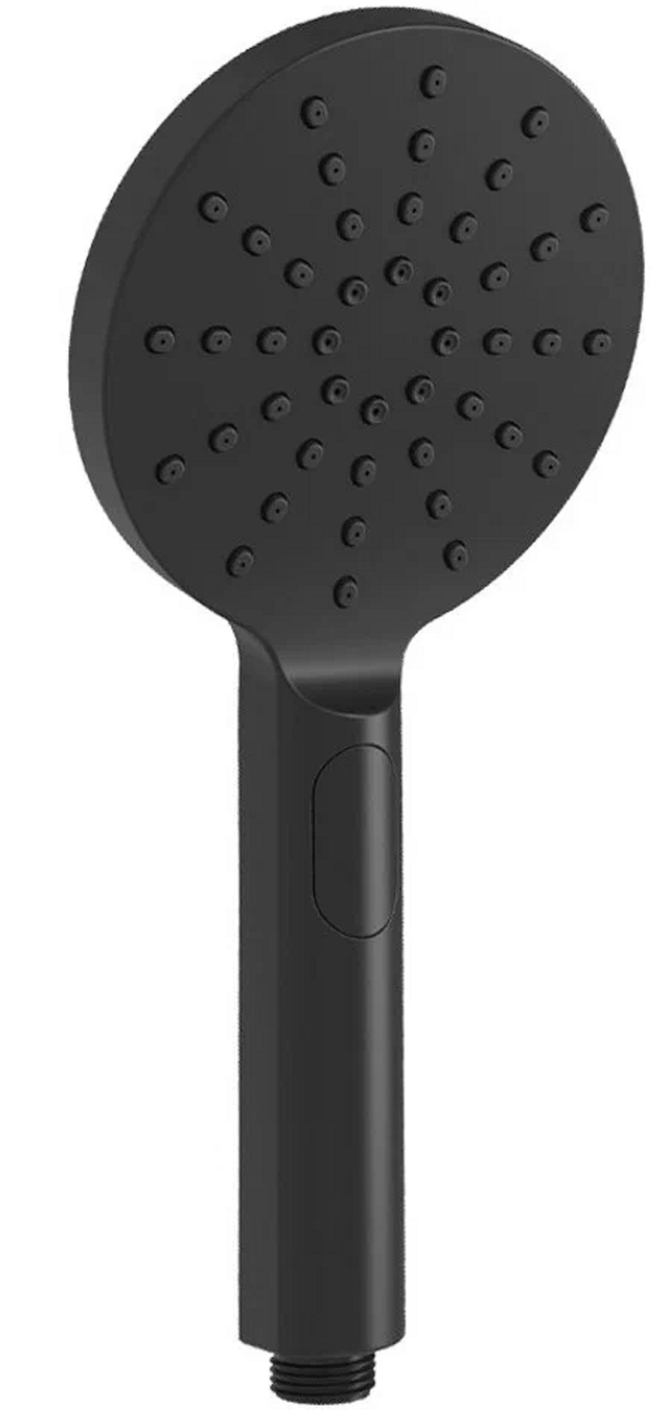 Душевая лейка Lemark LM8122BL, ручная, черная, хромированная, круглая