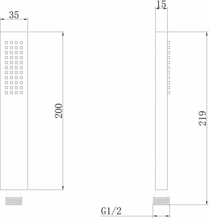 Душевая лейка Abber AF0050W белый
