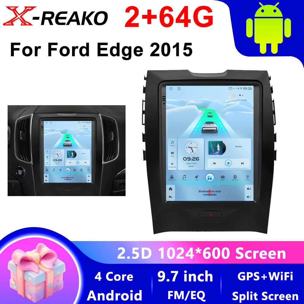 Штатная магнитола для Ford Edge / Форд Эдж Android головное устройство мультимедиа