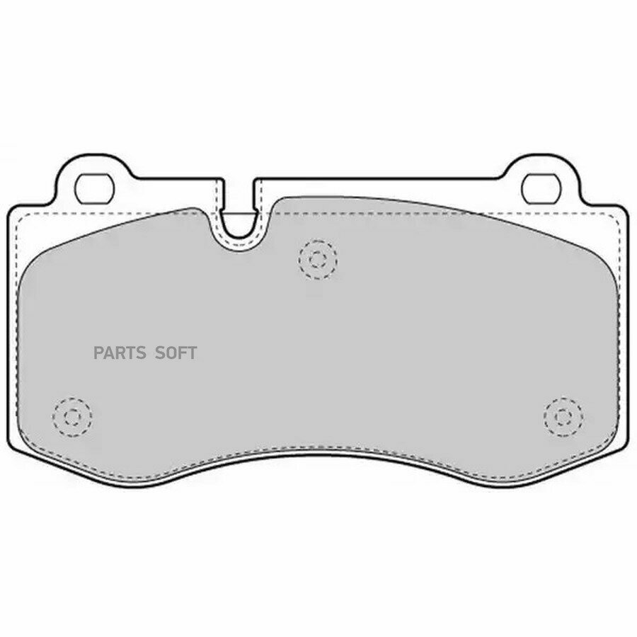 Колодки тормозные передние Mercedes S (W221) (05-) диск. перед. от официального дистрибьютора, FREMAX, артикул FBP1569