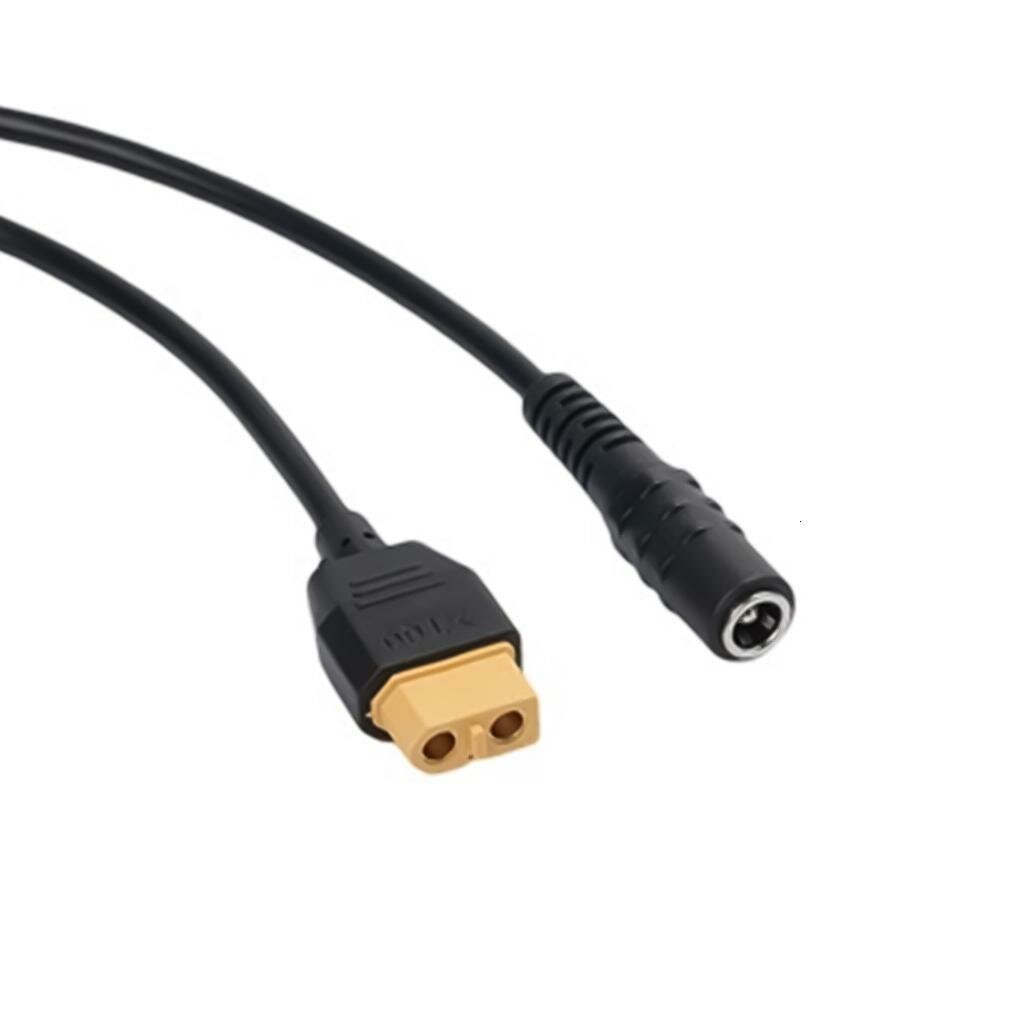 Кабель-адаптер XT60м–DC5525/5521м, интерфейс 5.5x2.1 мм