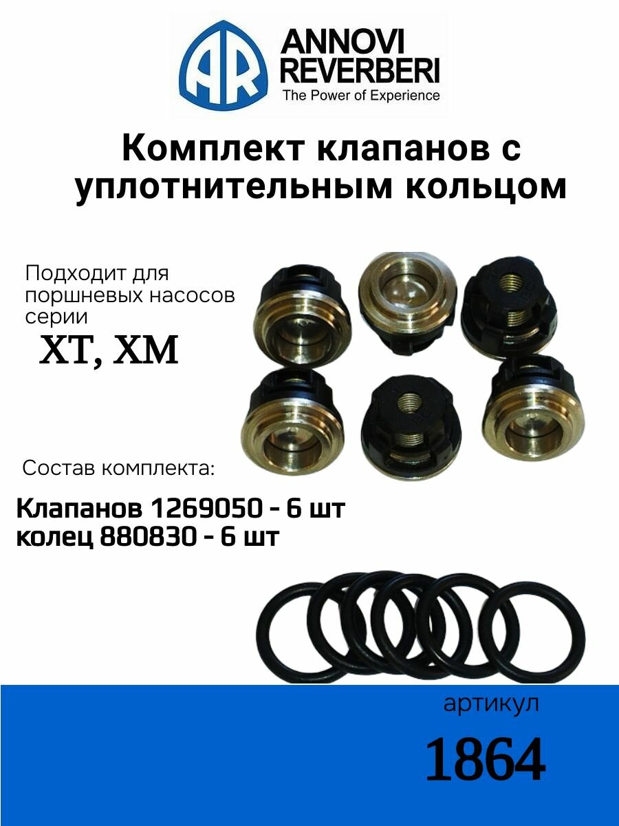 Ремонтный комплект клапанов XM, XT S.126 S.132 S.178