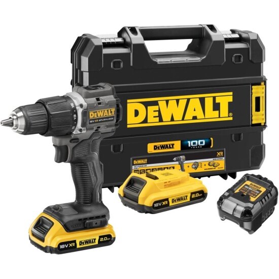 Дрель-шуруповерт аккумуляторная ударная Dewalt DCD100D2T-QW