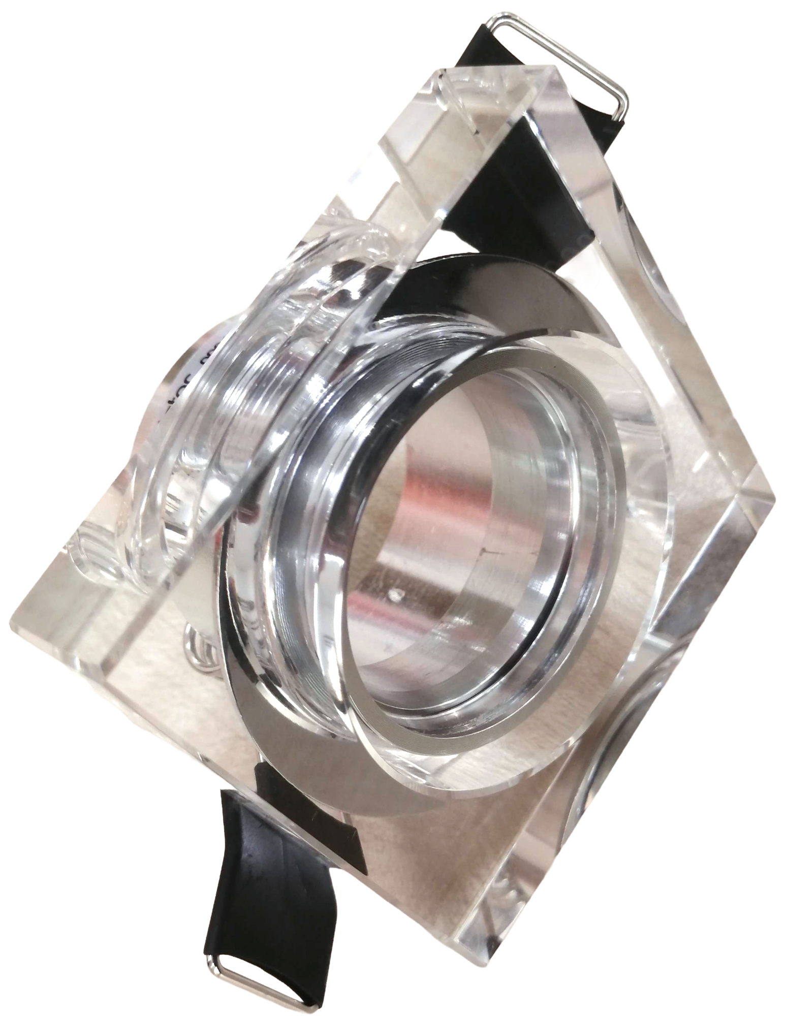 Светильник встраиваемый Lightstar Lui Micro 006160, потолочный, GU4, современный дизайн, стекло прозрачное, квадрат