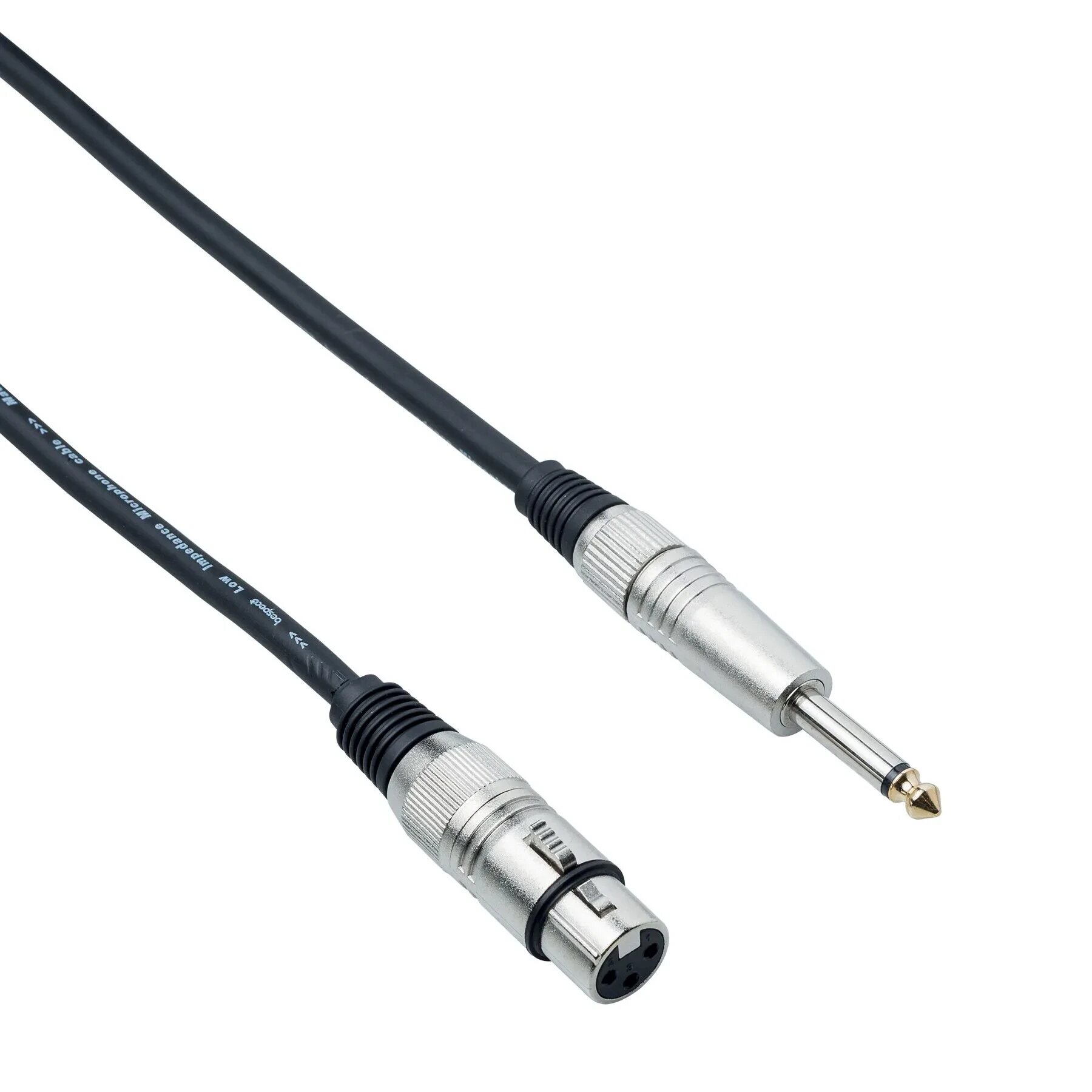 Микрофонный кабель Bespeco XCMA100 XLR – Jack 6.3, 1 м