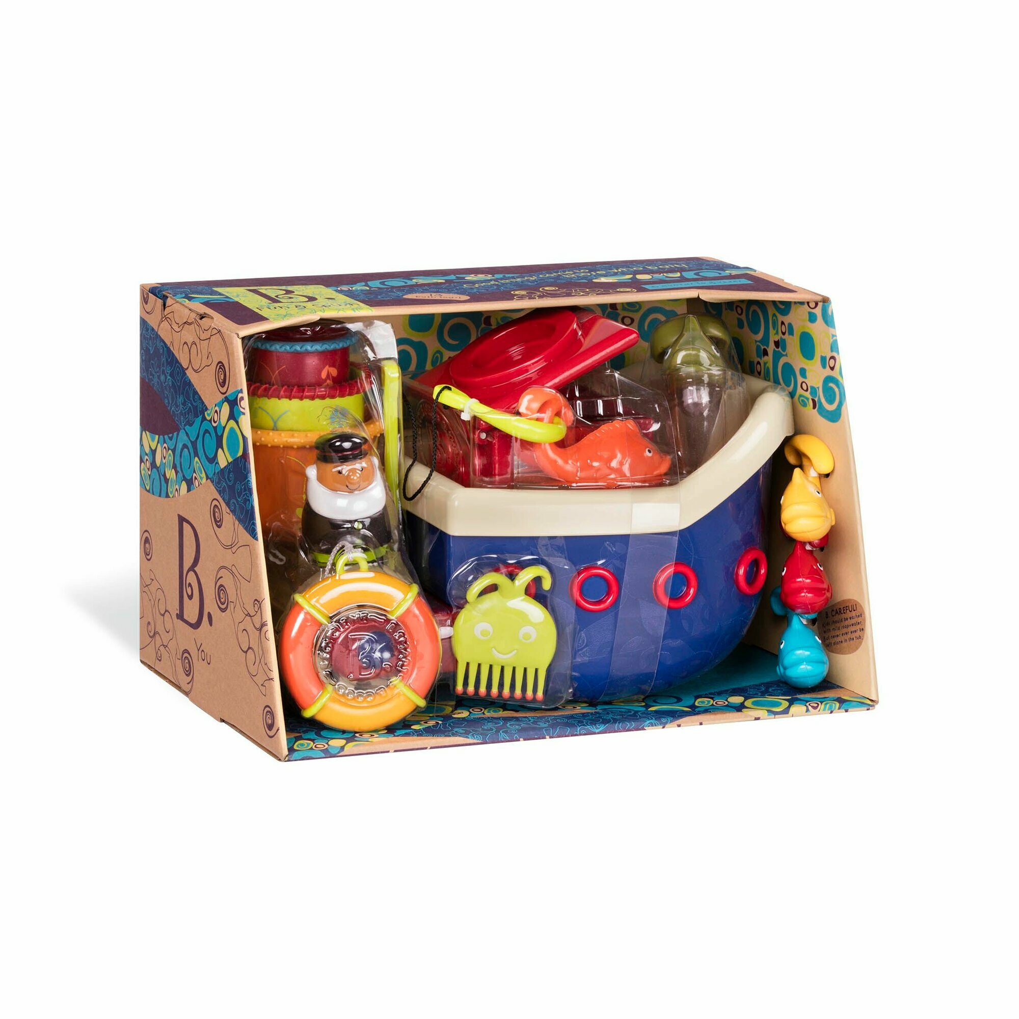 Игрушка для ванной B.Toys - Набор игрушек для купания Fish & Splish, 12+ мес. - Би. Тойс BX2204Z
