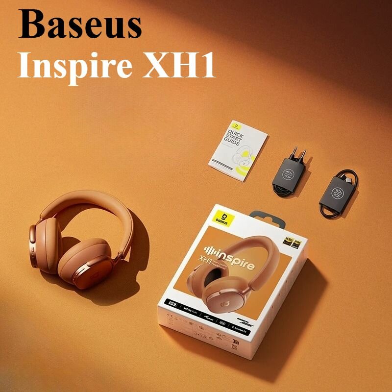 Baseus Inspire XH1 Беспроводные наушники ANC Bluetooth 6.1 48 дБ с высоким разрешением LDAC 100 часов