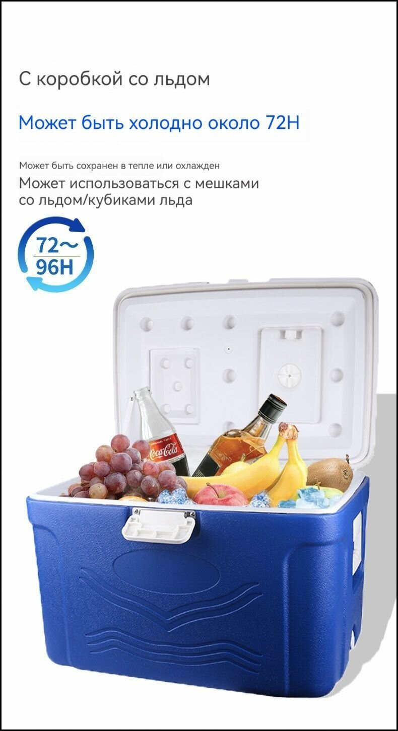 Переносной термобокс, холодильный ящик для пикника и рыбалки — фото 1