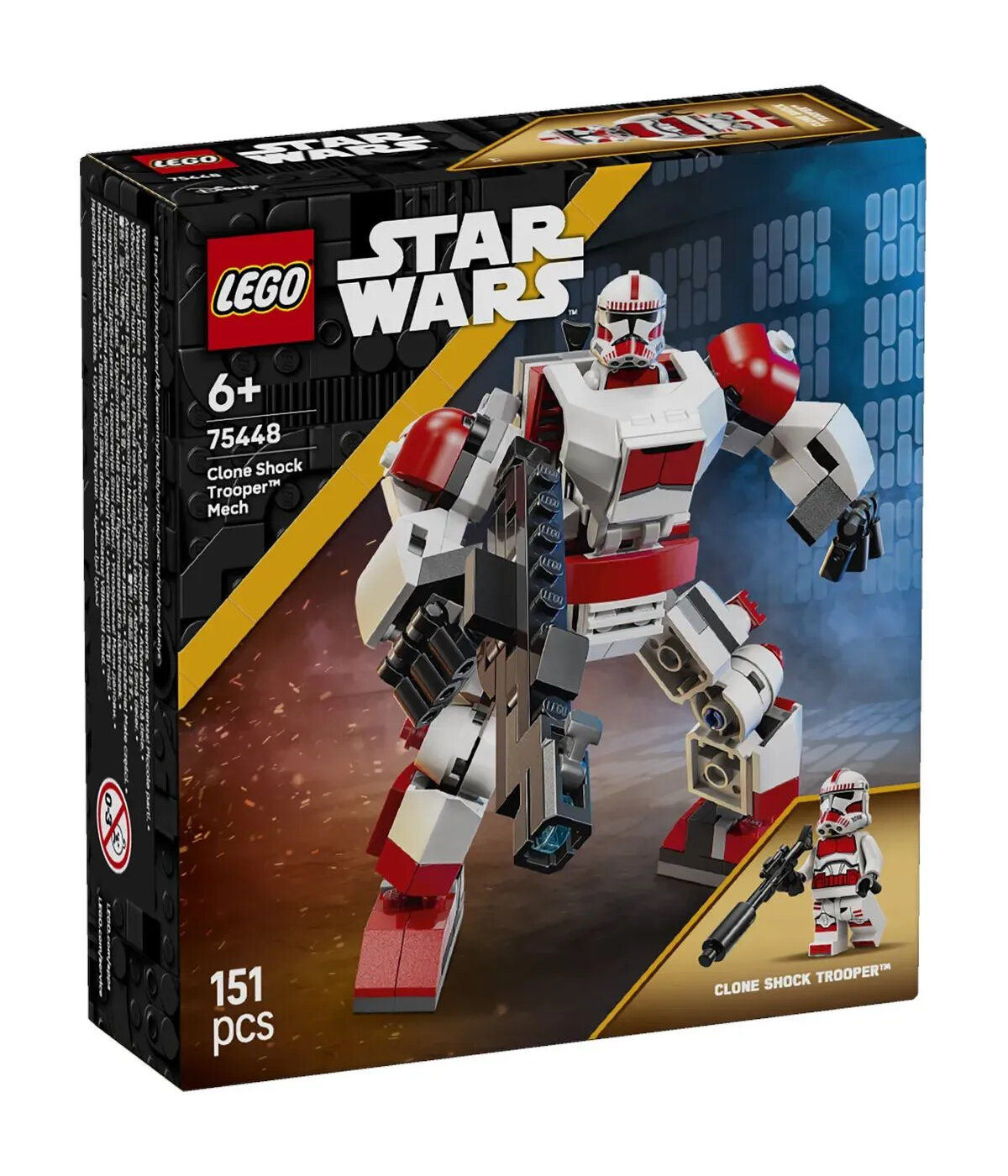 Конструктор LEGO Star Wars 75448 Боевой робот-клон-штурмовик, 151 дет.