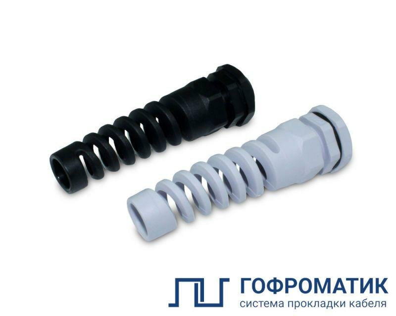 Ввод кабельный ВКС-ПР-PG7-6.5-L8 IP68 сер. Гофроматик zeta35221