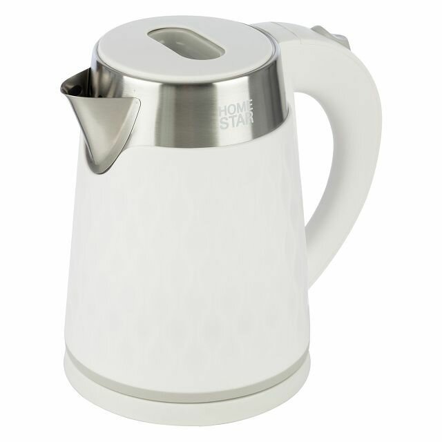 Электрический чайник HOMESTAR HS-1021, 1500 Вт, 1.7 л, белый