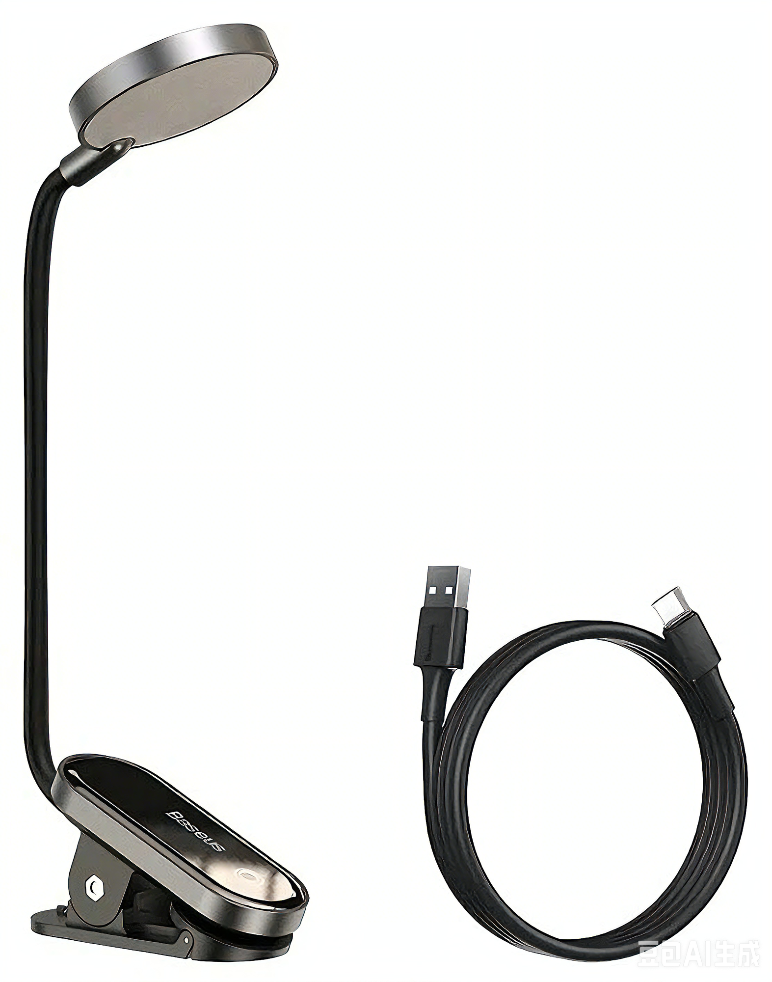 Baseus / Светильник с прищепкой / Comfort Reading Mini Clip Lamp / DGRAD-0G темно-серый