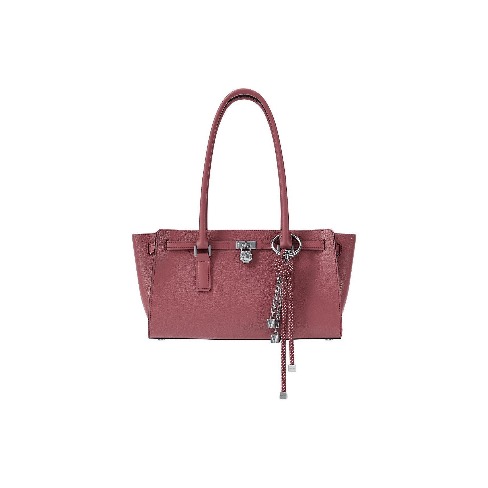 Сумка MICHAEL KORS HAMILTON, фактура матовая, розовое золото — фото 1
