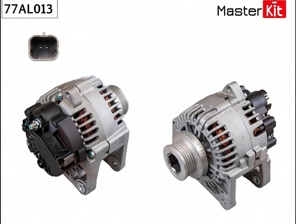 Генератор RENAULT MEGANNE II/DUSTER 1.6 (14V 110A) Masterkit MasterKit арт. 77AL013