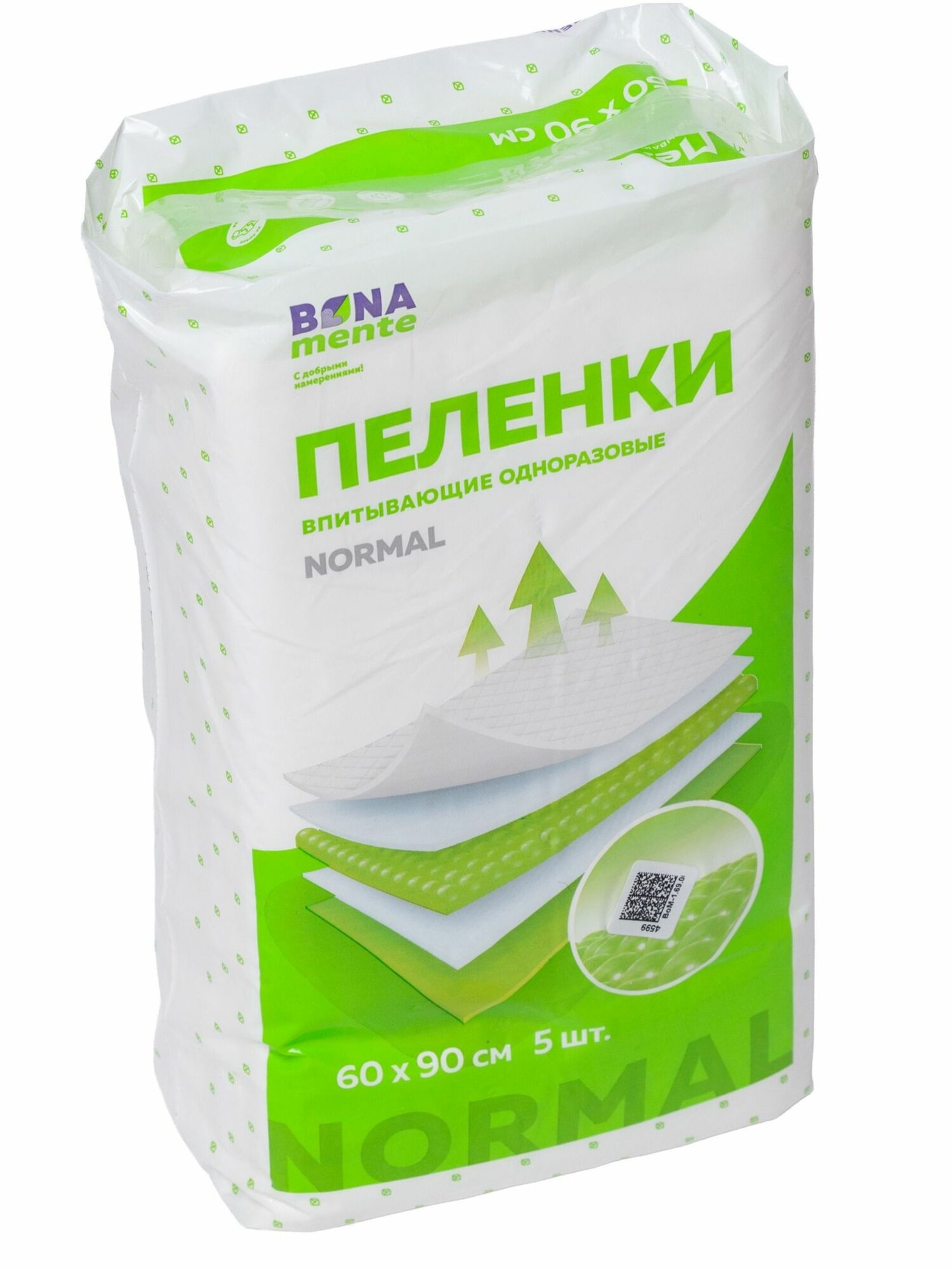 Пеленки впитыв. Bona Mente! Нормал 60х90 №5