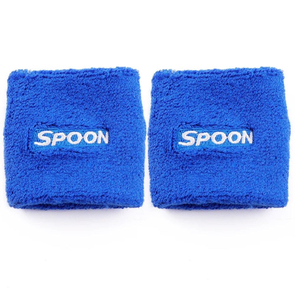 Спортивные повязки на запястье Spoon, синие, 2 шт.