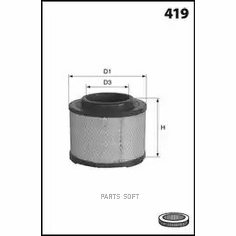 MECA-FILTER EL9476 Фильтр воздушный