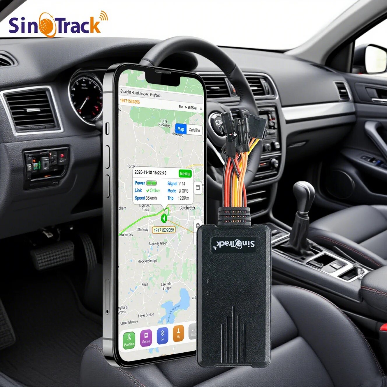 GPS-трекер SinoTrack ST-906 с аксессуарами, отслеживание топлива — фото 1