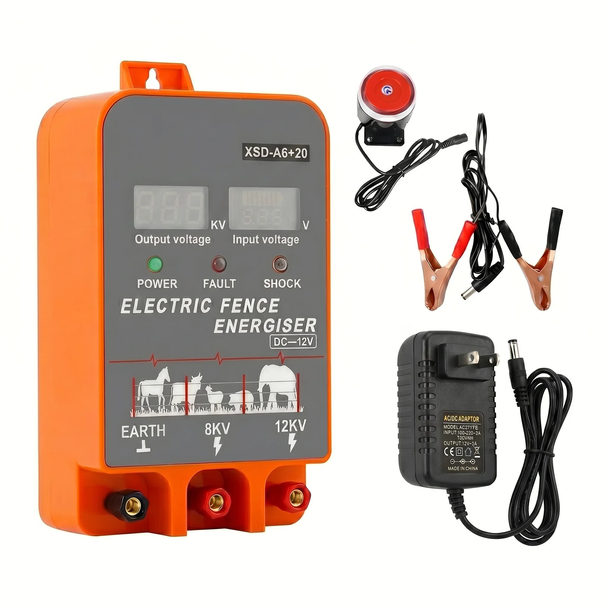 Электрический забор Energizer XSD-A6+20, 12KV, US plug