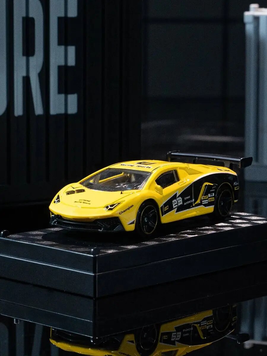 Модель Автомобиля Aventador SVJ, Масштаб 1/64, Литая Под Давлением, Металлическая, Коллекционная, Гоночная