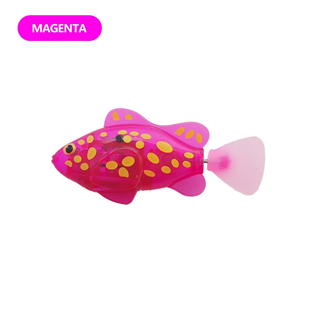 Детская электронная игрушка-рыбка с подсветкой Розовый, pink