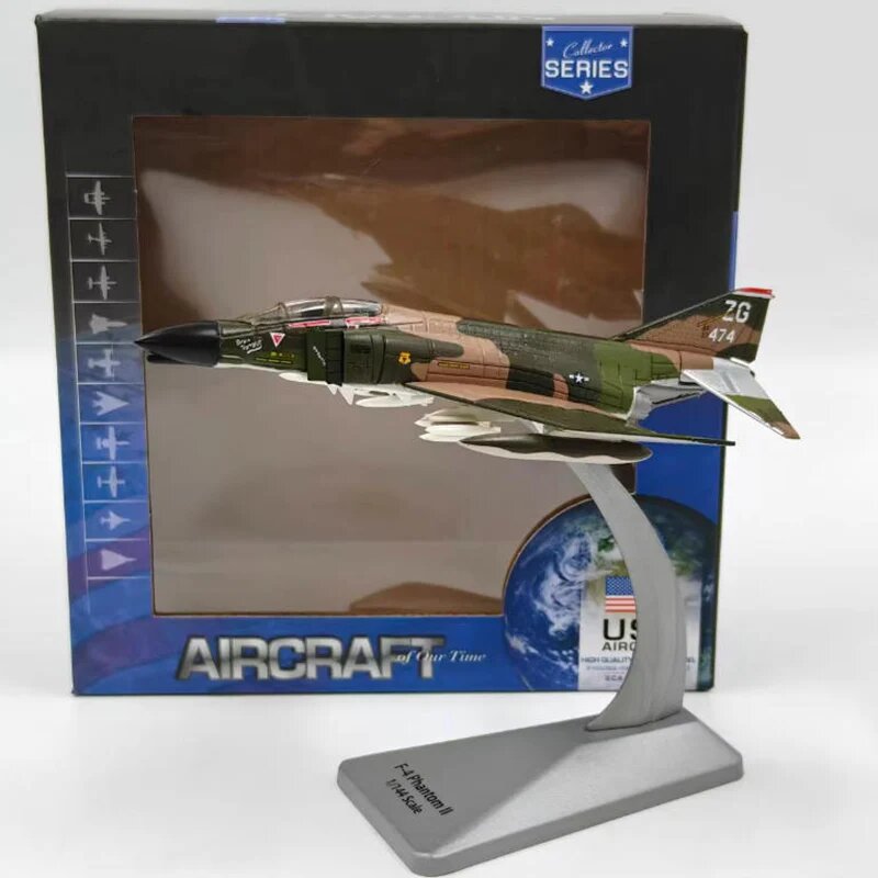 Статичная модель самолета F-4 Phantom 1:144, металл