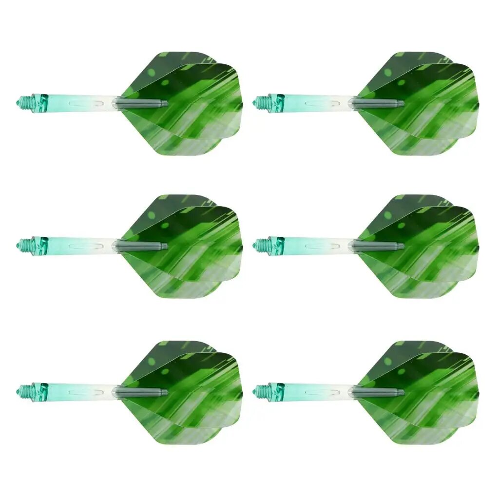 Дарты MagiDeal 6 шт, прозрачные, 2BA Изумрудный, Green