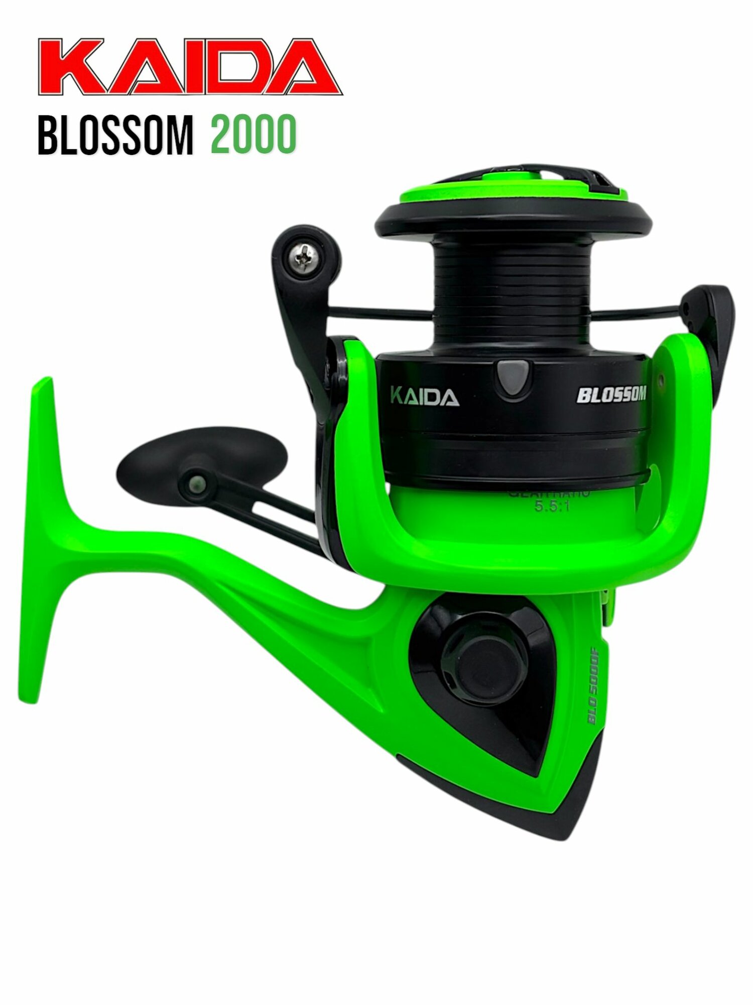 Катушка Kaida BLOSSOM 2000F 5+1 для рыбалки для спиннинга, удочки кайда