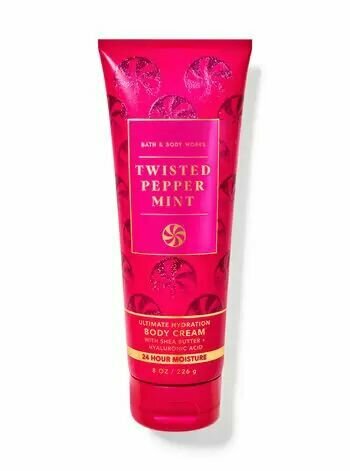 Bath and Body Works увлажняющий крем для тела Twisted Pepermint (226гр)