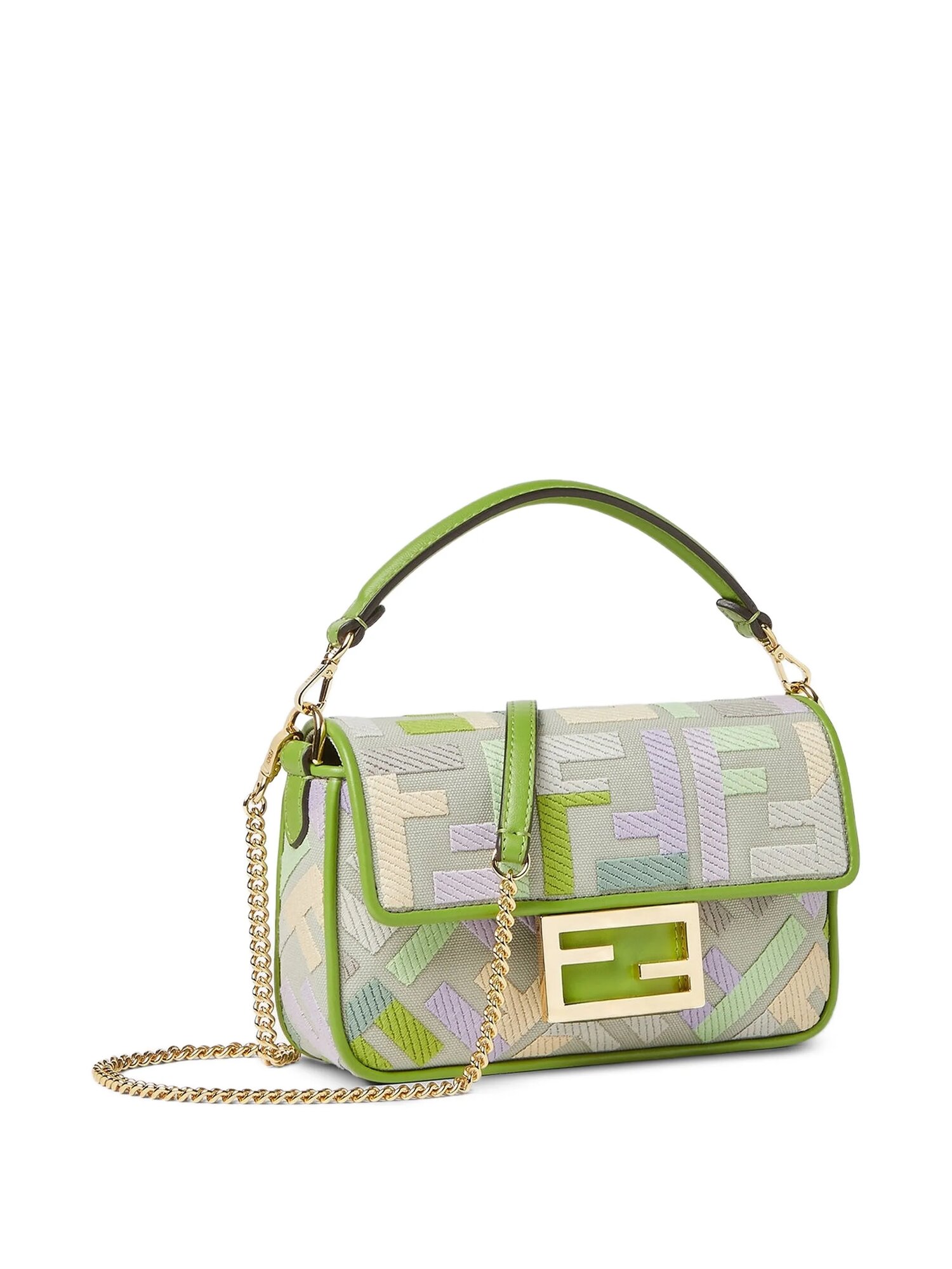 Сумка FENDI Baguette®, green — фото 1