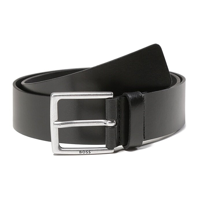 HUGO BOSS Ремни из коровьей кожи Мужской Черный 4CM 100