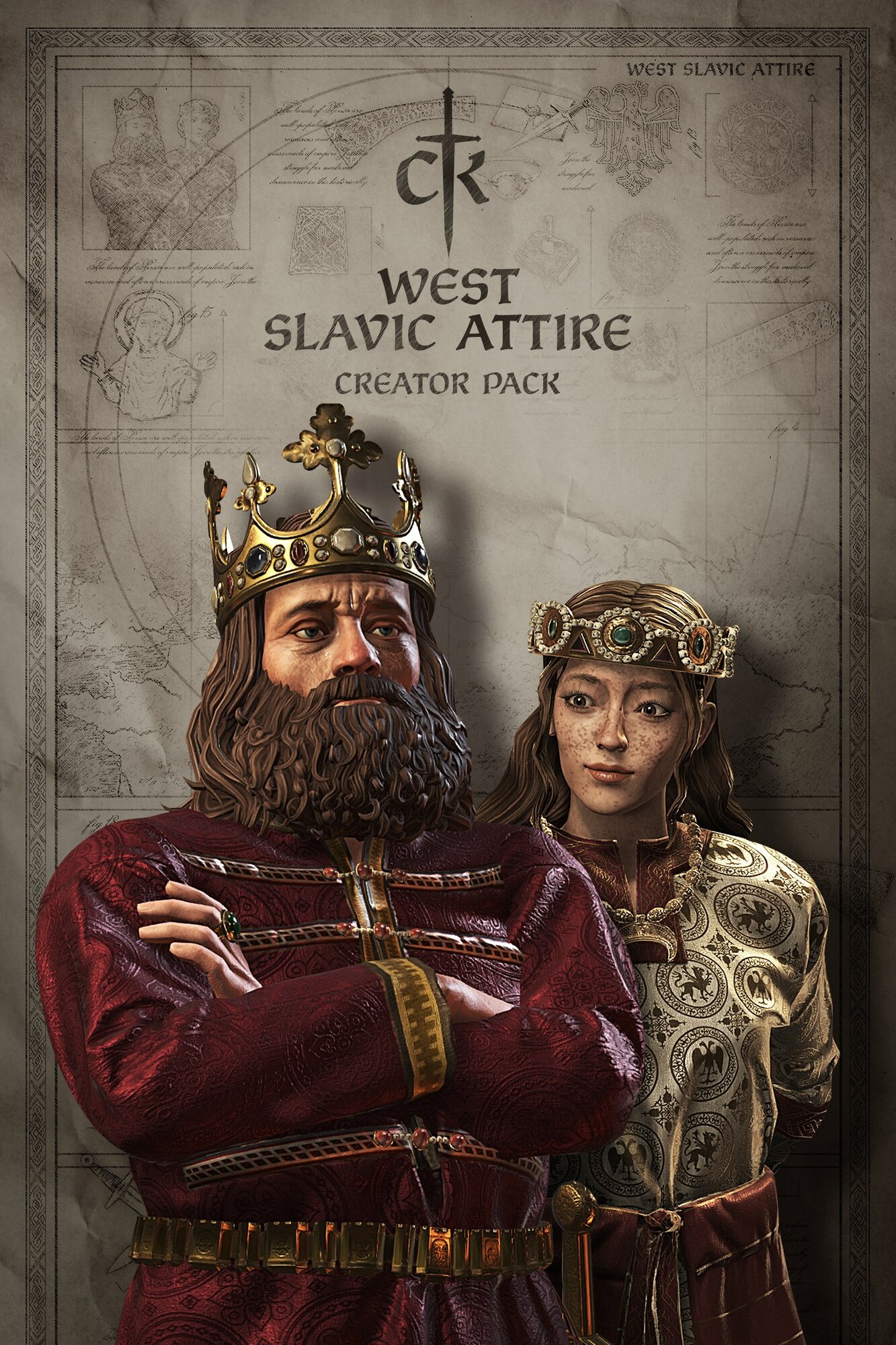Crusader Kings III Creator Pack: West Slavic Attire — Creator Pack West Slavic Attire — дополнение (DLC) для Xbox / Microsoft Store · PC · цифровой ключ · нужна базовая игра
