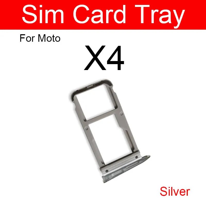 Гнездо держателя лотка для SIM-карты для Motorola Moto X4 X + 1, 2-го поколения X2 XT1092, адаптеры для слота для SIM-карты, запасные части