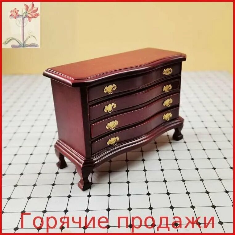 1шт. Мини Телевизионный шкаф/ ночной столик/кексовый шкаф, декоративная мебель кукольного домика