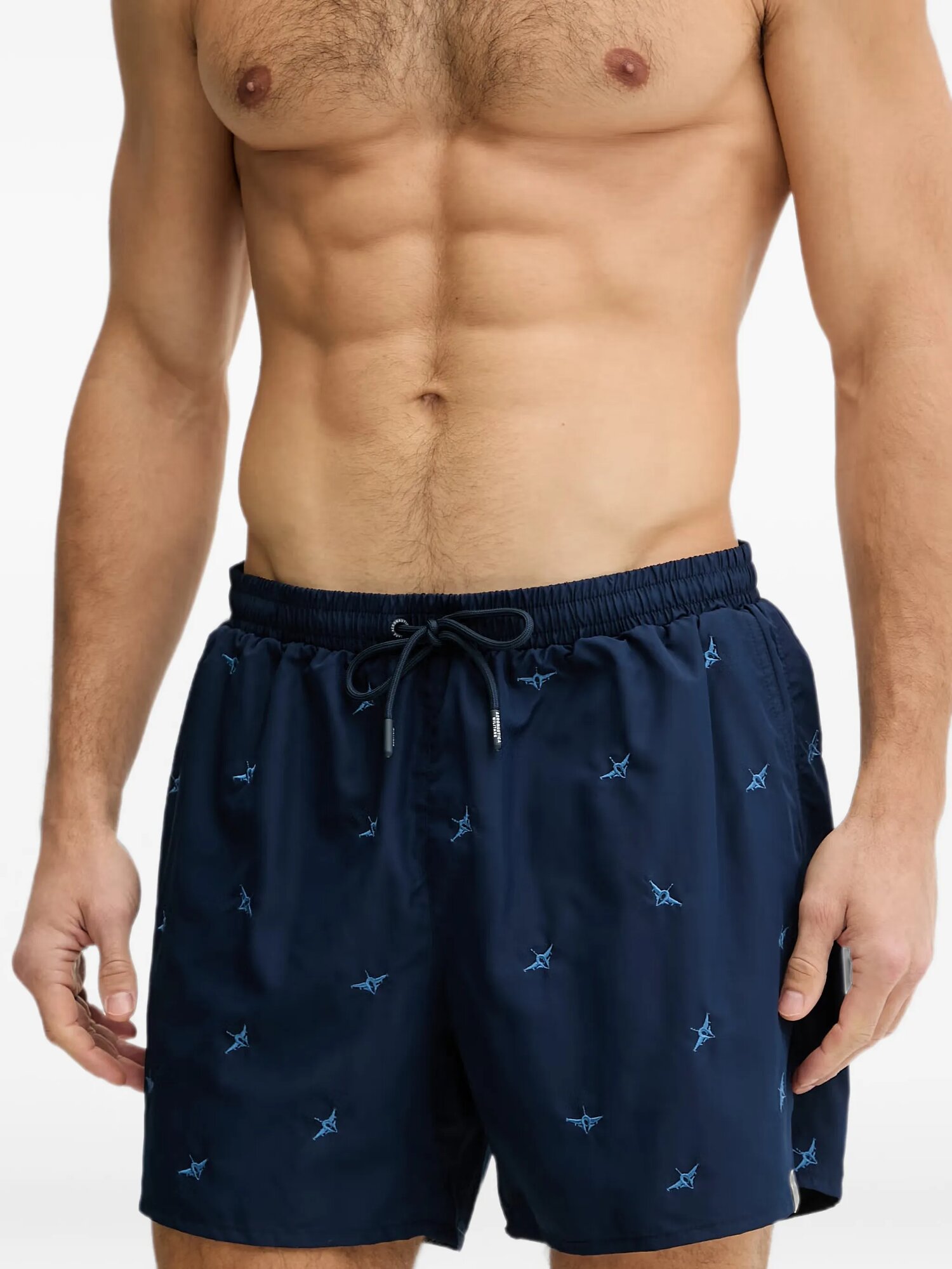 Шорты для плавания Embroidered drawstring swim shorts