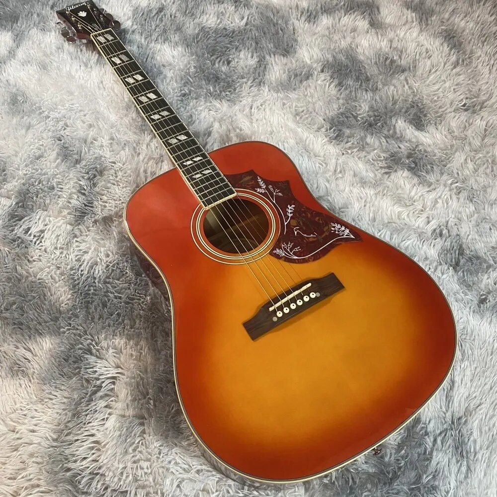 Акустическая гитара Gibson колибри 6-струнная, корпус Красное дерево 41"