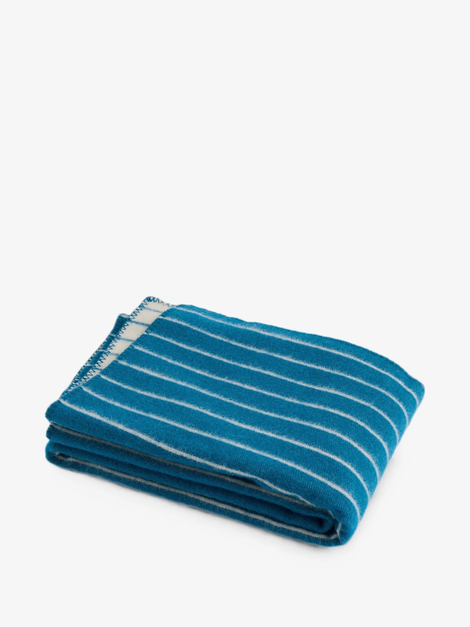 Одеяло в полоску, OneSize , синий