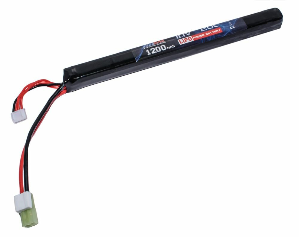 Аккумулятор для страйкбольного автомата 11,1v, LiPo, 1200мАч, BlueMax