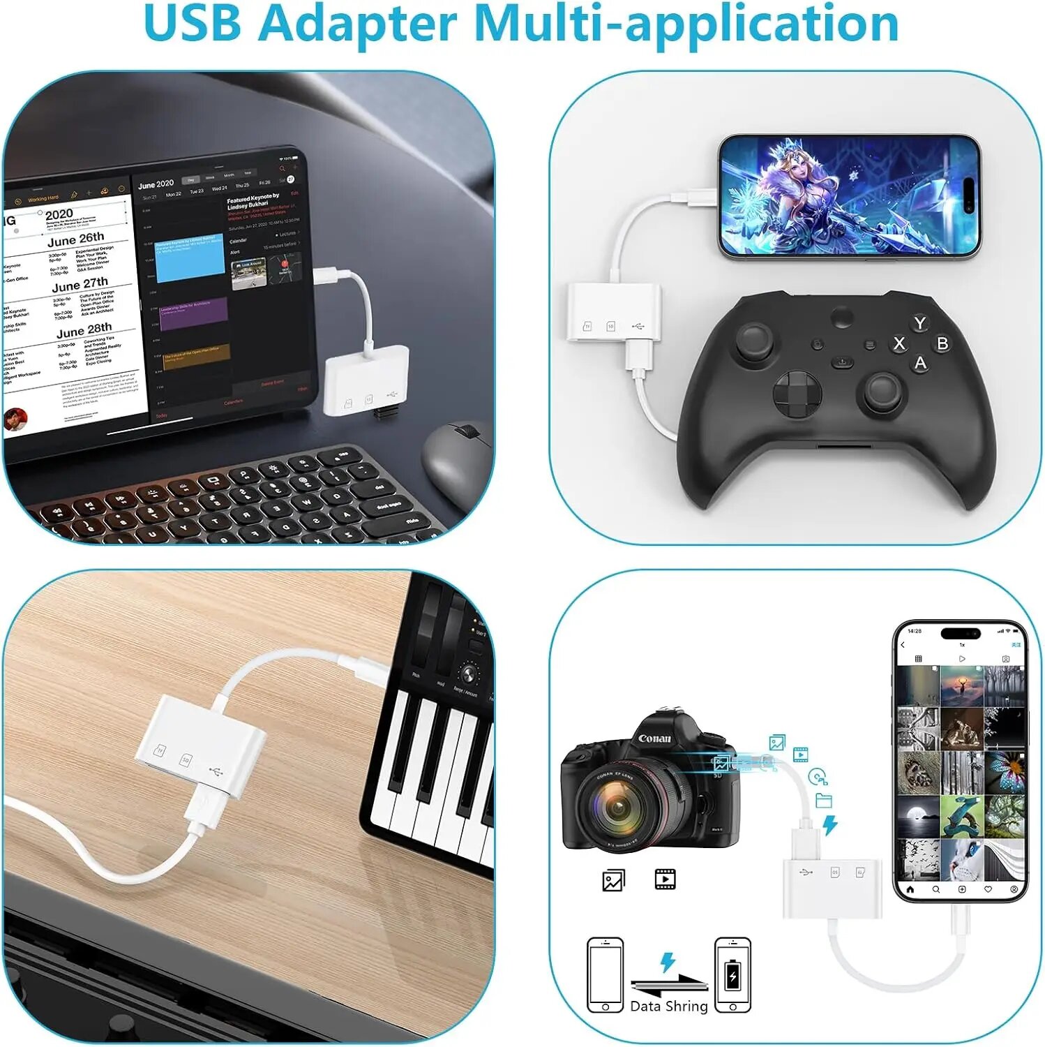 Кардридер 3-в-1 USB/Type-C для карт SD/TF и USB-накопителей — фото 1
