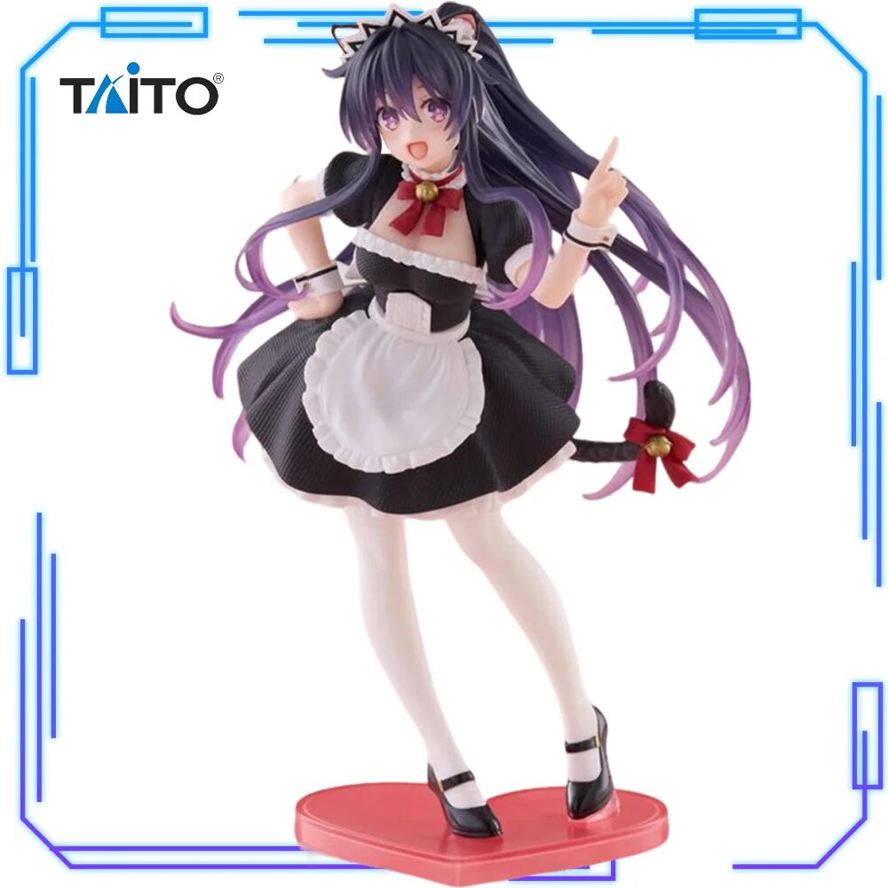 : Оригинальная фигурка TAITO Coreful по аниме DATE A LIVE IV - Ятогами Тока в образе горничной с кошачьими ушками, 18 см, коллекционная модель, игрушка, подарок