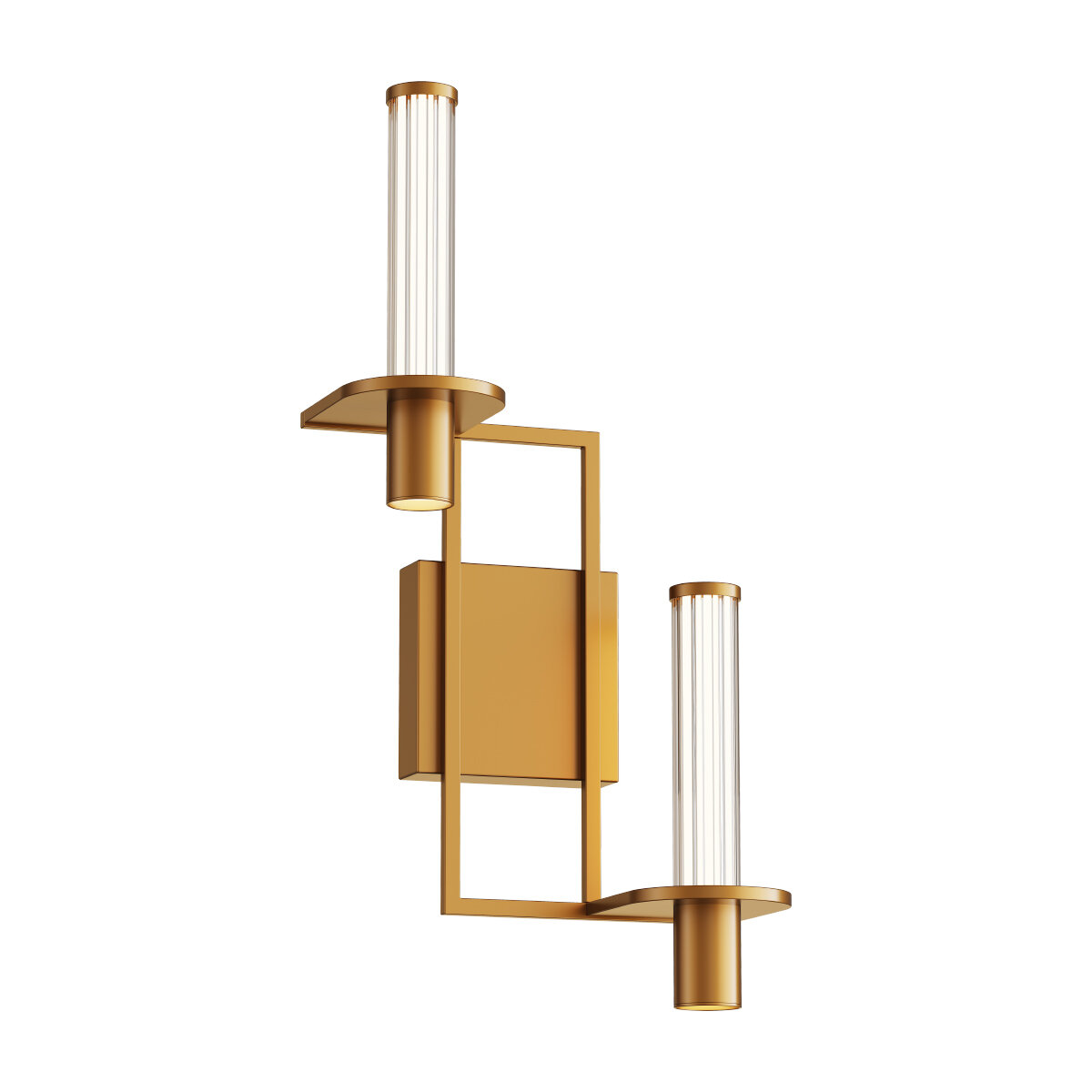 Настенный светильник Delight Collection Wall lamp MB25001018-2A gold, Прозрачный/Золотой, LED, 2 x 8.4 Вт.