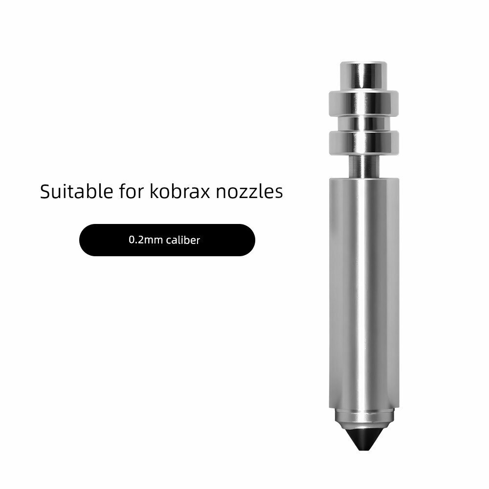 Интегрированное сопло ZDcube KobraX из закаленной стали, устойчивое к высоким температурам, металлическое