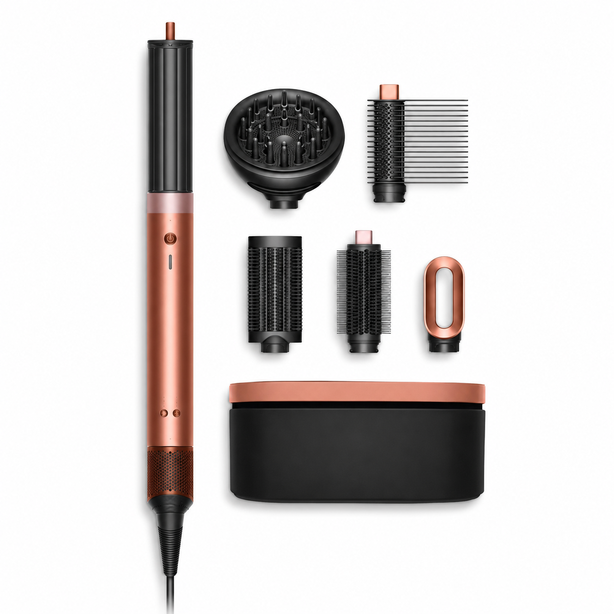 Фен-стайлер Dyson HS 09, Long Amber Silk (Янтарный шелк), Diffuse (case) Global