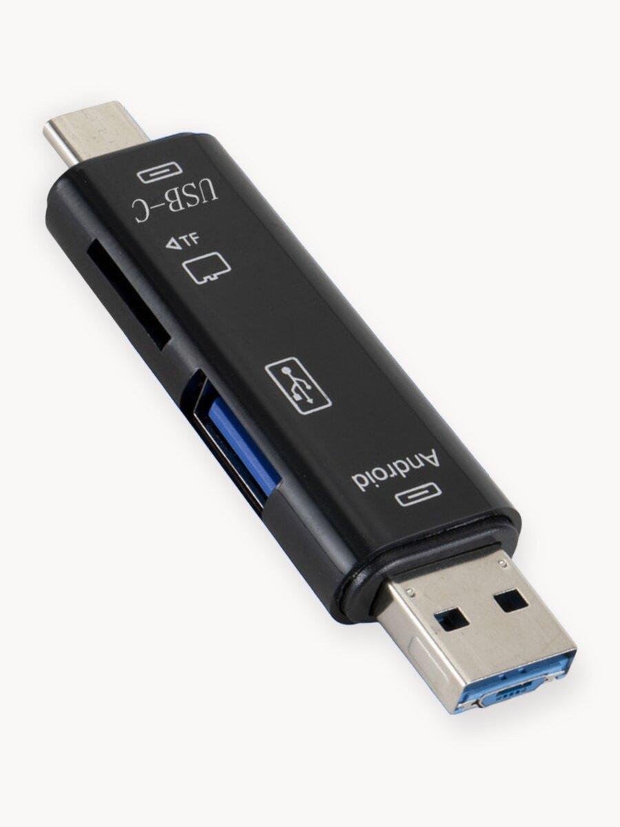 Переходник OTG для смартфонов, планшетов и ноутбука, USB 3.1 и microUSB