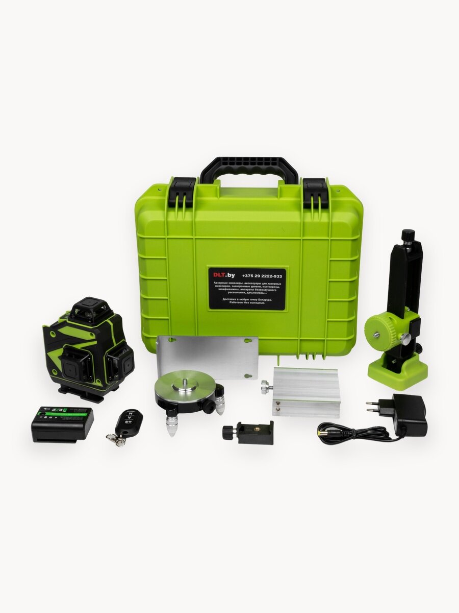 Нивелир лазерный DLT MW-94D PRO, 4 замкнутые плоскости (16 линий), дальность 40м, арт.0184