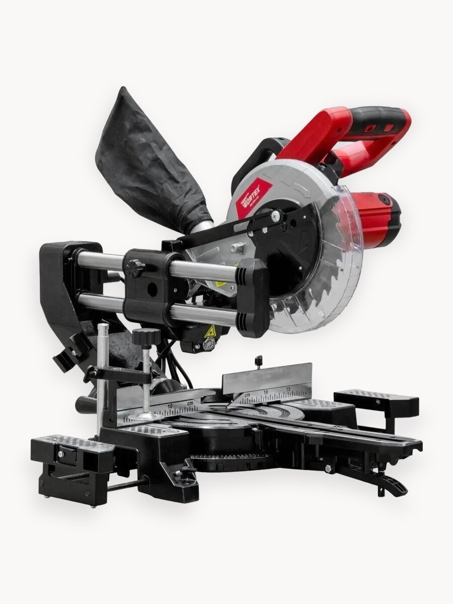 Торцовочная пила консольного типа WORTEX MS 2116-1 LM 1800 Вт, 210х30.0 мм, глуб. до 65 мм, шир. до 300 мм, лазер